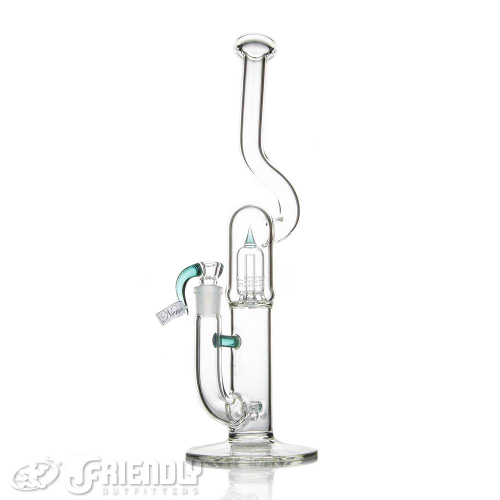 Sovereignty Glass Natty Neck Three Line to Mini Grid Dome w/Minor Nemo ...